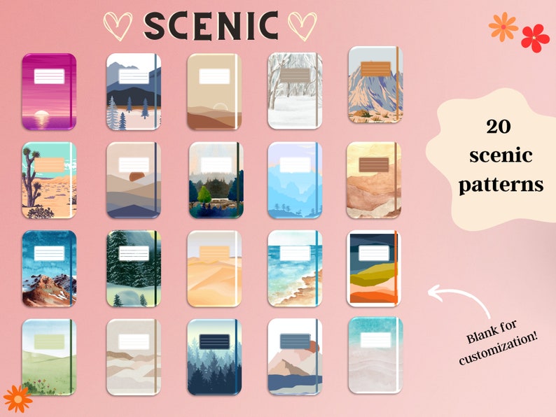 80 Goodnotes Covers, Digital Notebook Cover, Patterns Notebook Cover ...