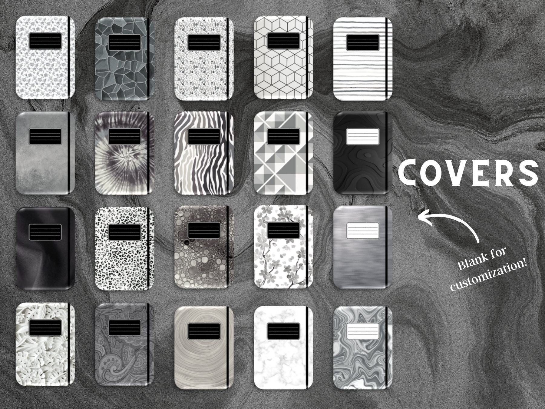 100 Goodnotes Covers, Digital Notebook Cover, Patterns Notebook Cover ...