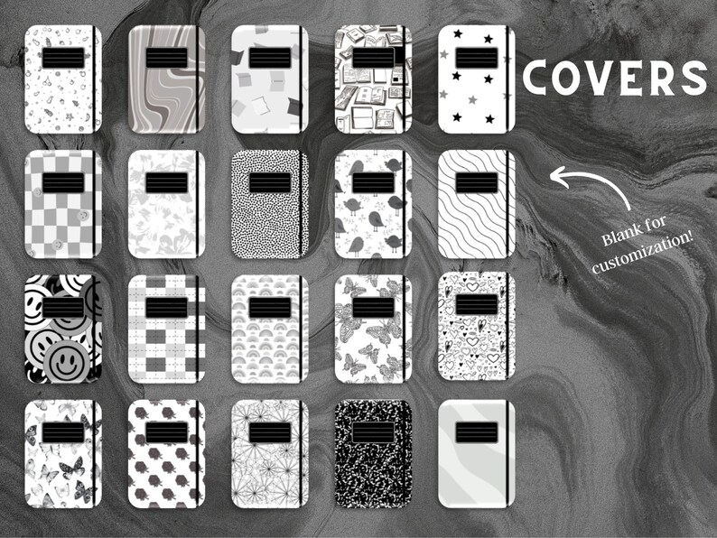 100 Goodnotes Covers, Digital Notebook Cover, Patterns Notebook Cover ...