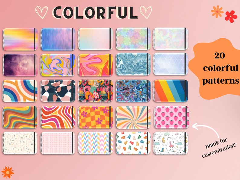 80 Landscape Goodnotes Covers, Digital Notebook Cover, Patterns ...