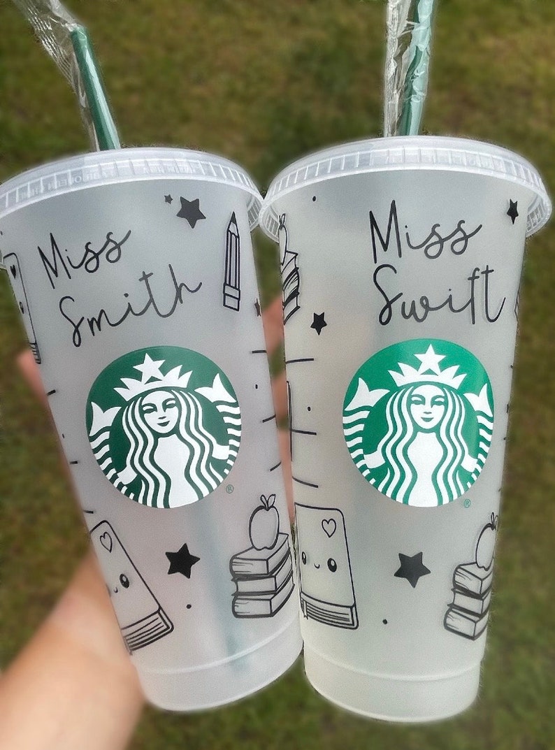 Personalised Teacher Starbucks Cup - Etsy