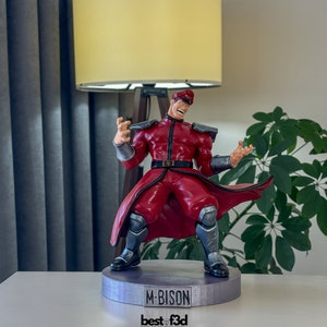 3D Printed M. Bison Action Figure: Street Fighter Collectible (25cm) - Etsy