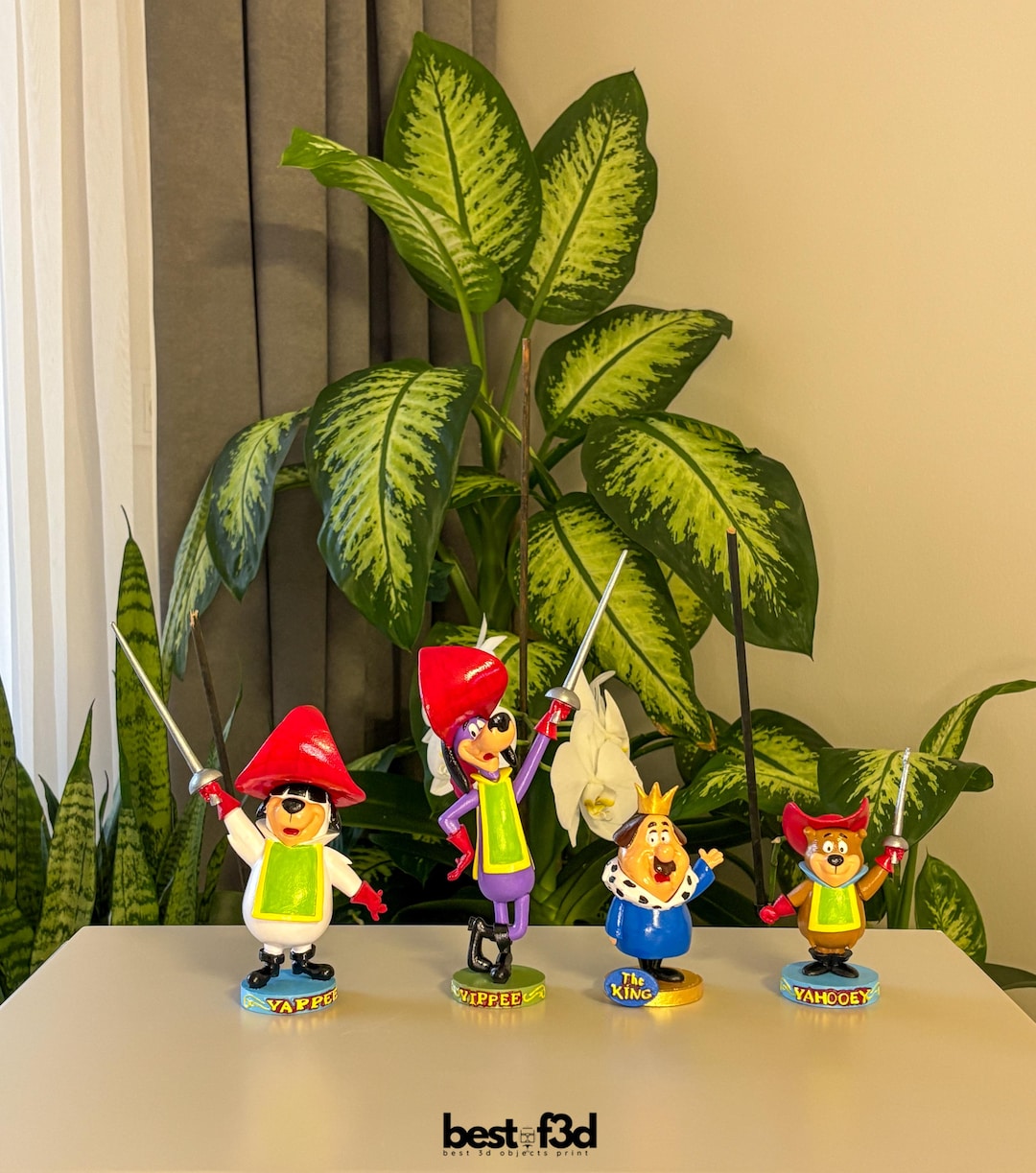 Yippee Hand-painted Collectible Figure Set - Yappee, Yahooey & King ...