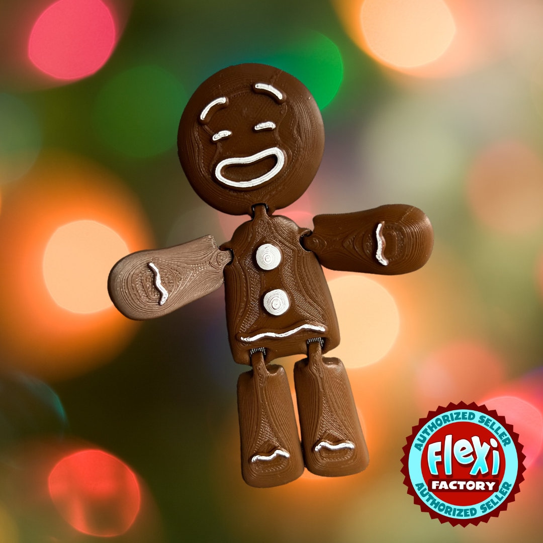 Gingerbread 3D Printed Christmas Holiday Gift Choice of - Etsy