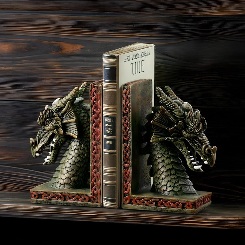 Dragon Bookends - Etsy