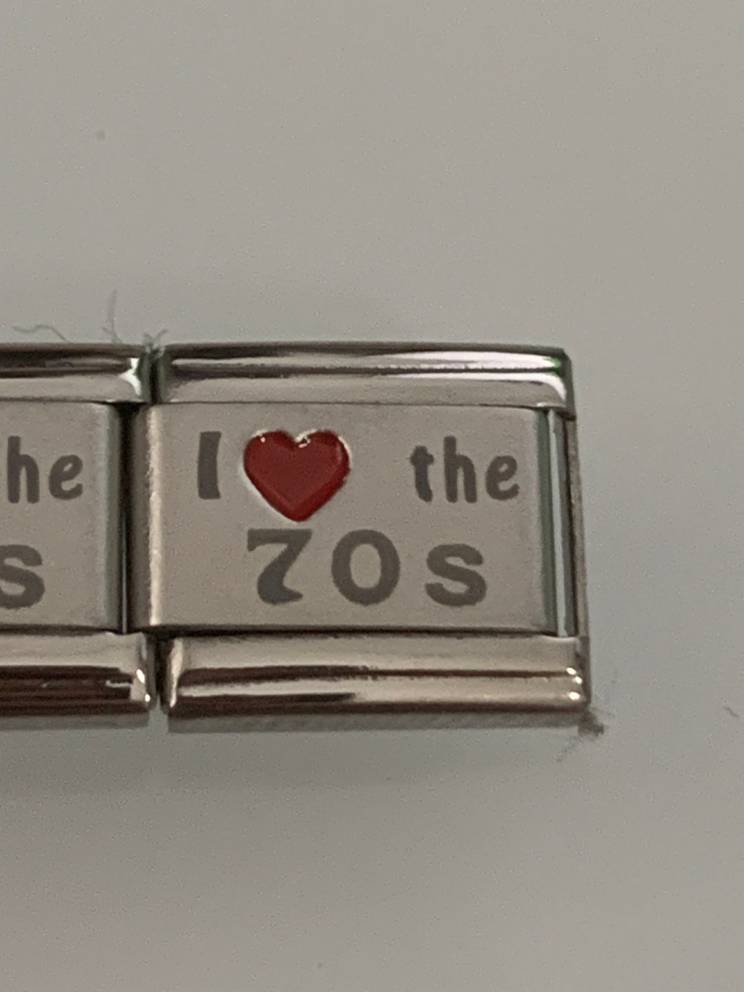 I Heart the 70s Laser 9mm Italian Charm for Italian Charm Bracelets ...