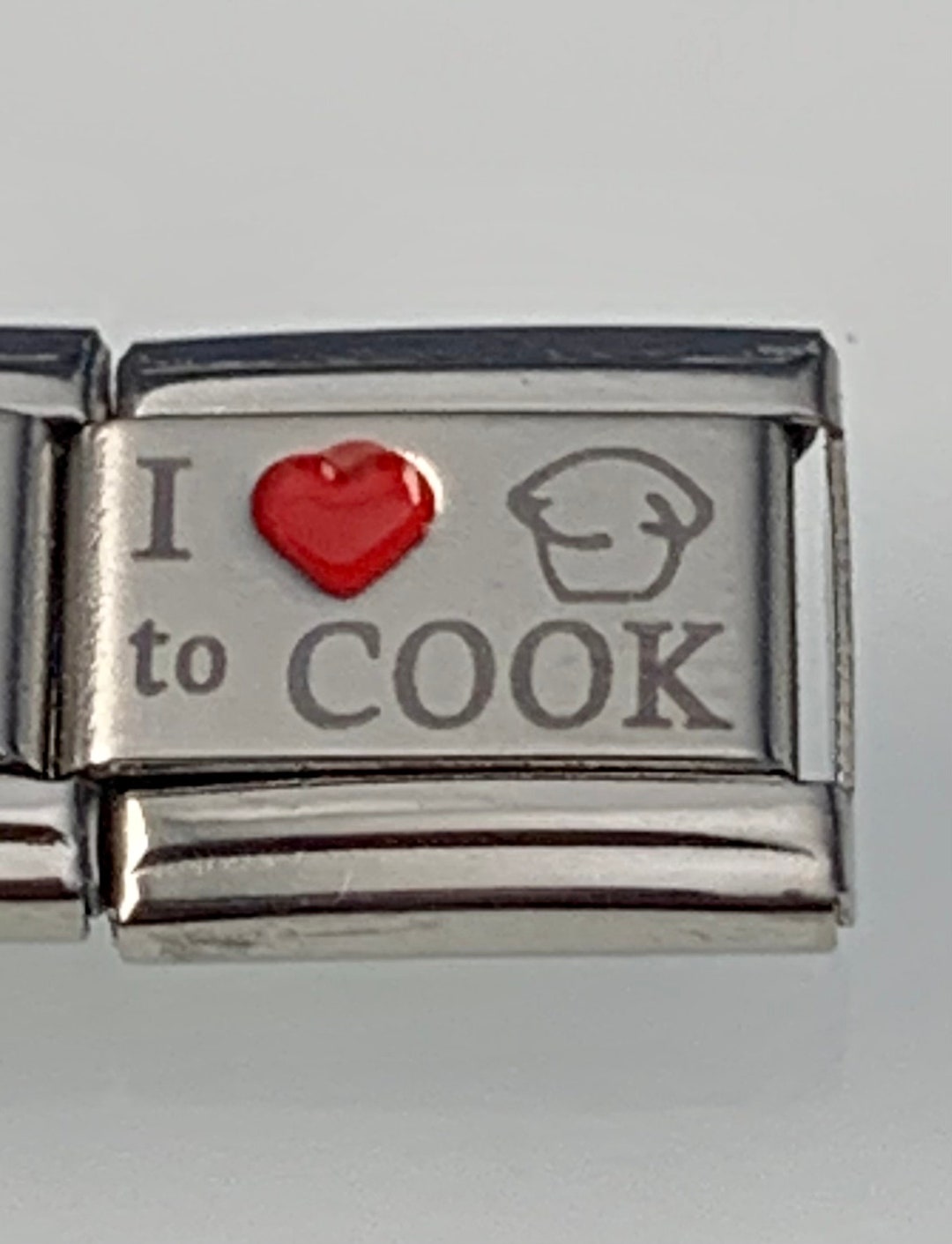 Cook Laser 9mm Italian Charm for Italian Charm Bracelets Stainless ...