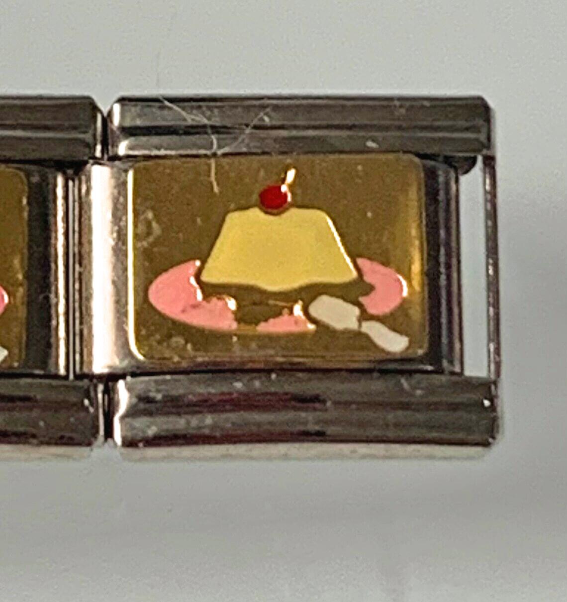 Pudding 9mm Italian Charm for Italian Charm Bracelets Stainless Steel ...