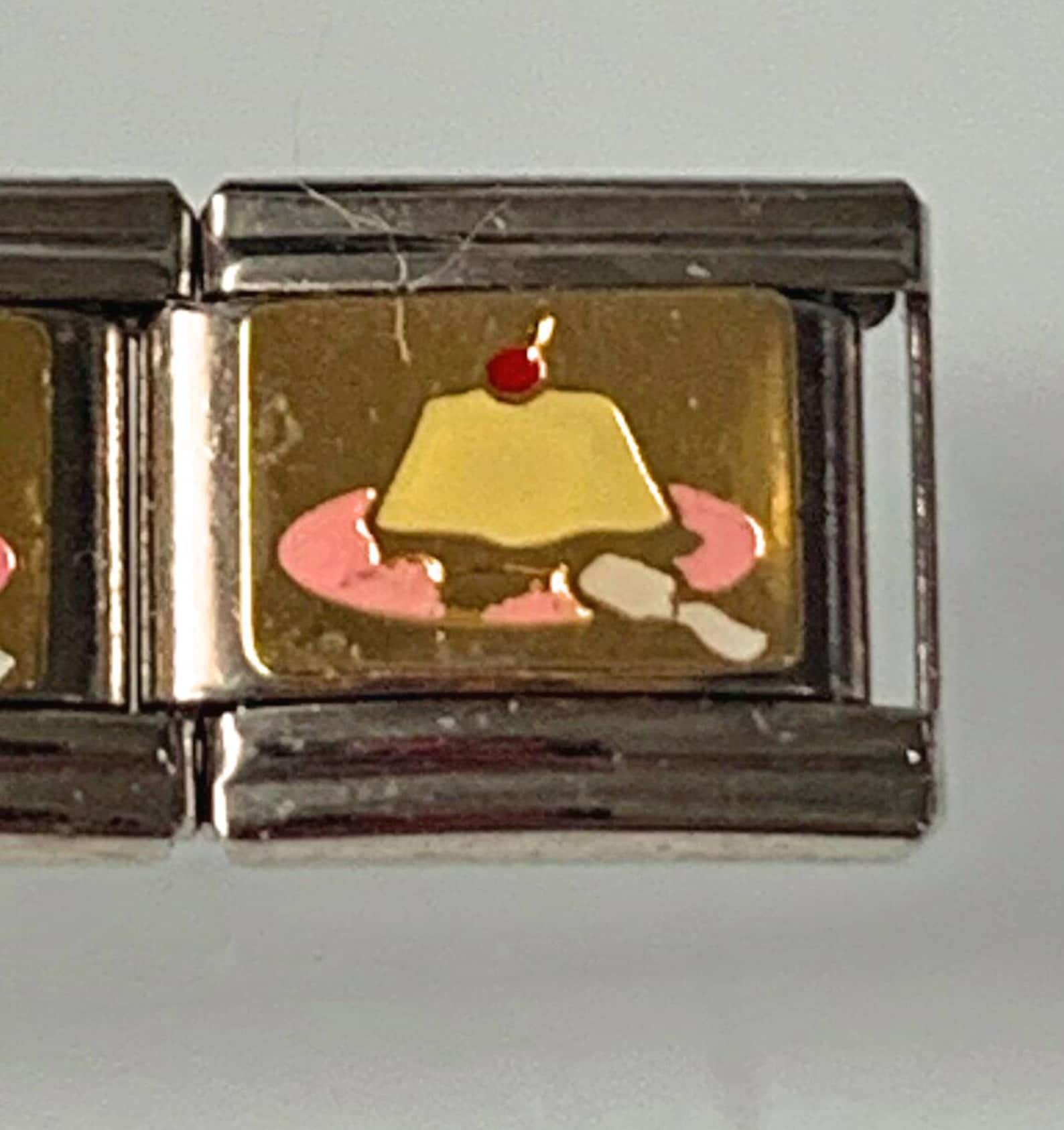 Pudding 9mm Italian Charm for Italian Charm Bracelets Stainless Steel ...