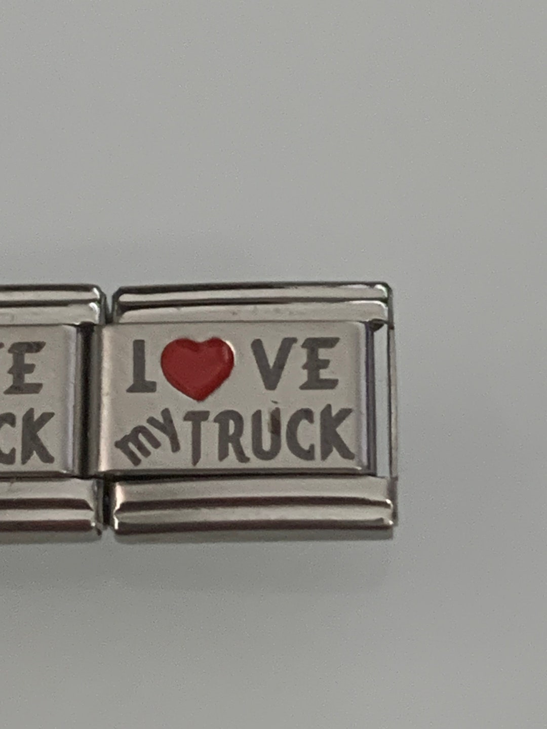 Love My Truck Laser 9mm Italian Charm for Italian Charm Bracelets ...