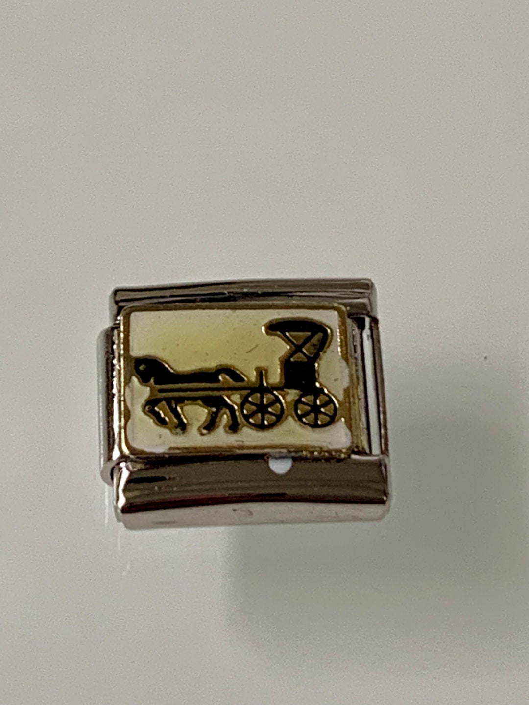 Carriage 9mm Italian Charm for Italian Charm Bracelets Stainless Steel ...