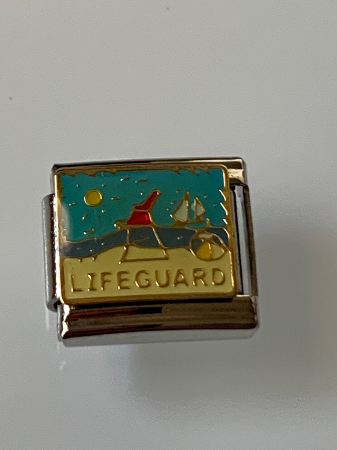 Lifeguard 9mm Italian Charm for Italian Charm Bracelets Stainless Steel ...