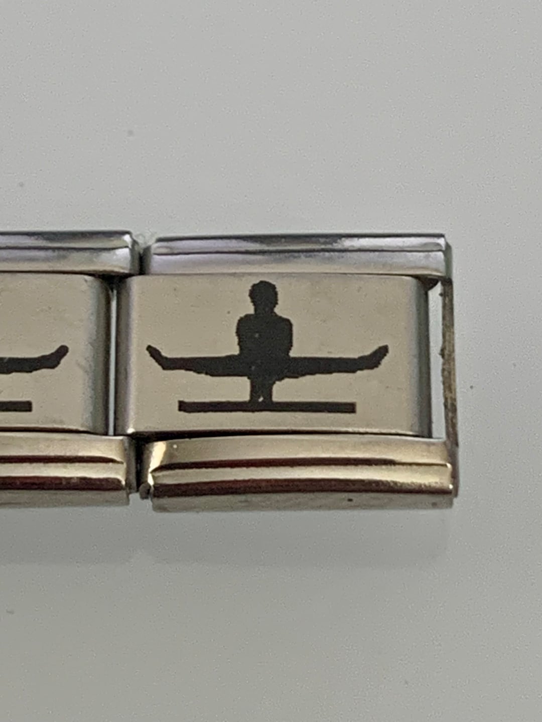 Gymnast Laser 9mm Italian Charm for Italian Charm Bracelets Stainless ...