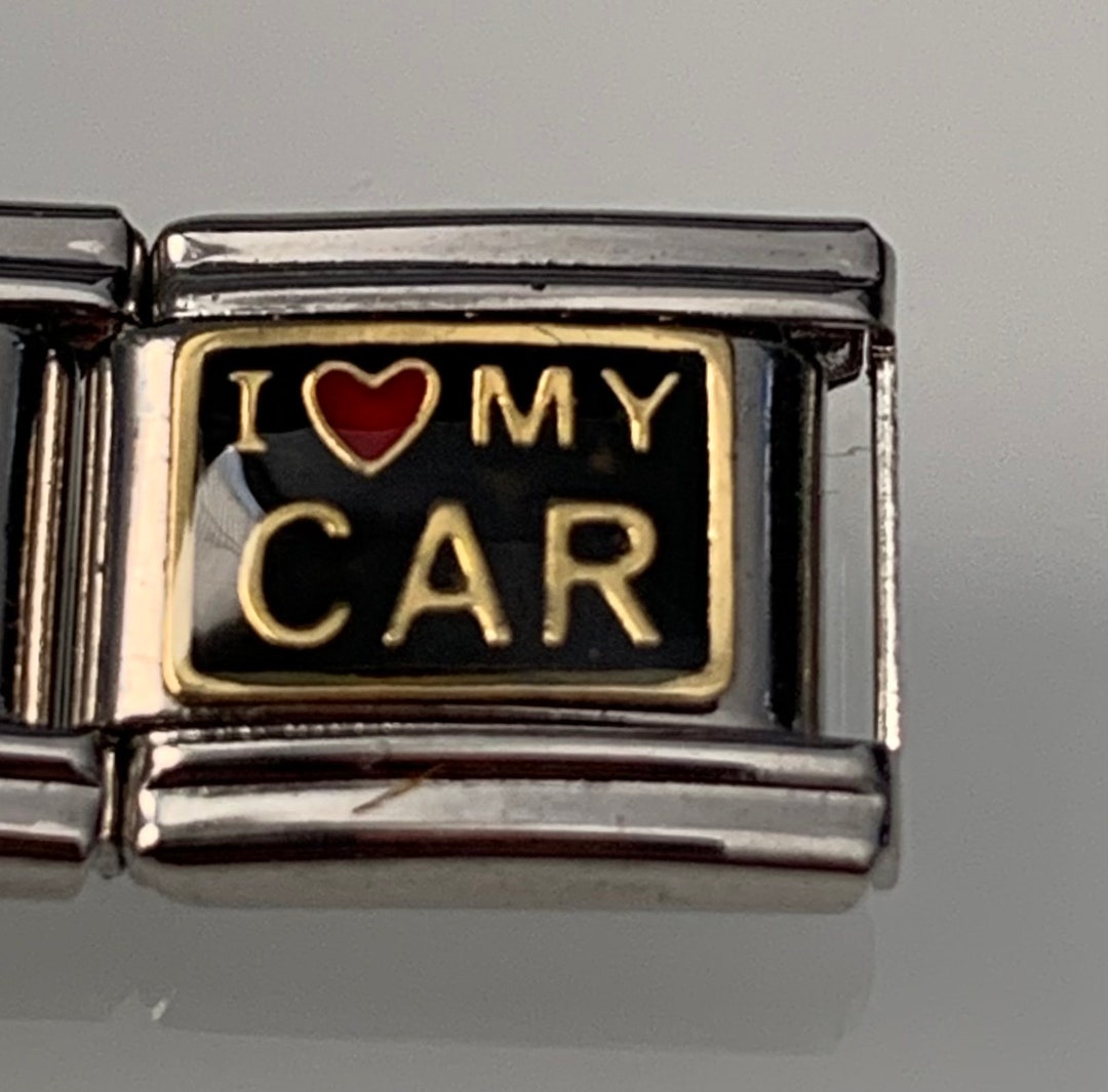 Car 9mm Italian Charm for Italian Charm Bracelets Stainless Steel 18K ...