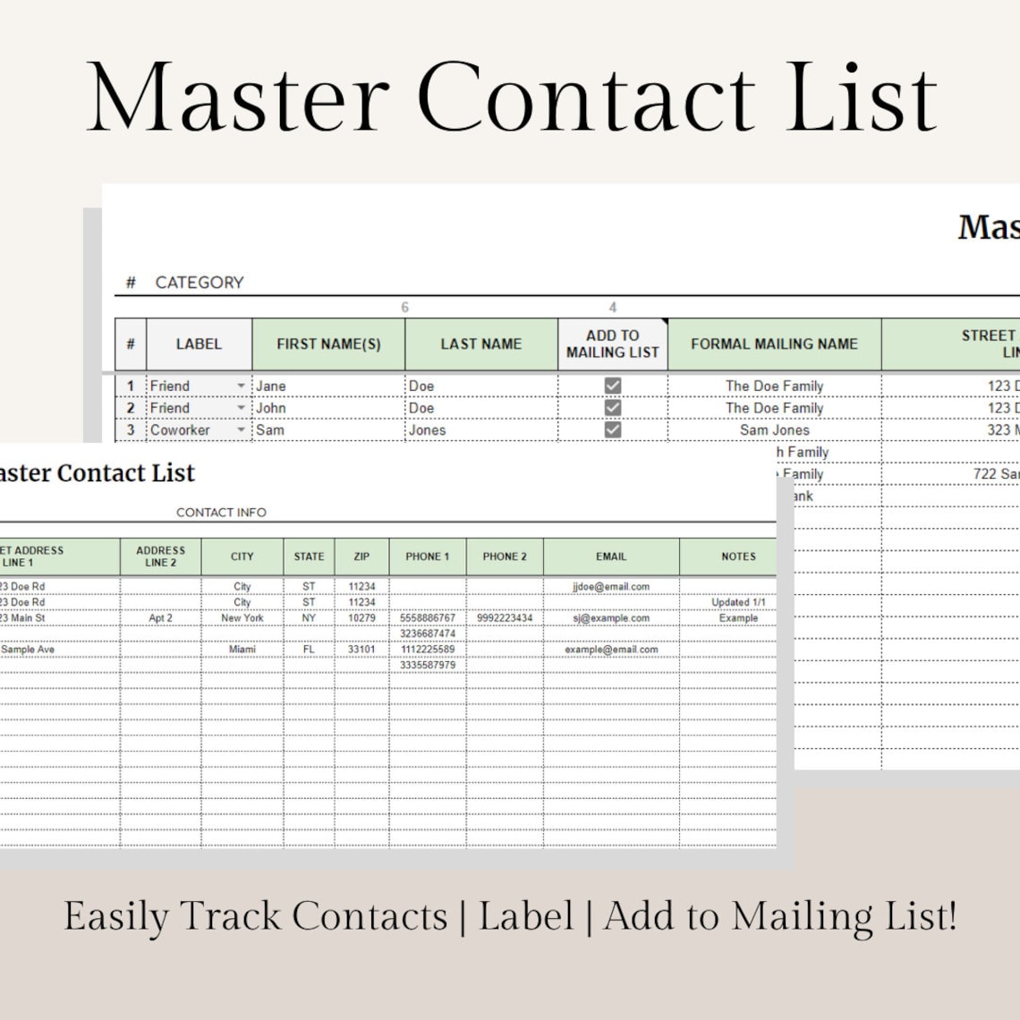 The Ultimate Address Book | Contact List | Label Printer | Google ...