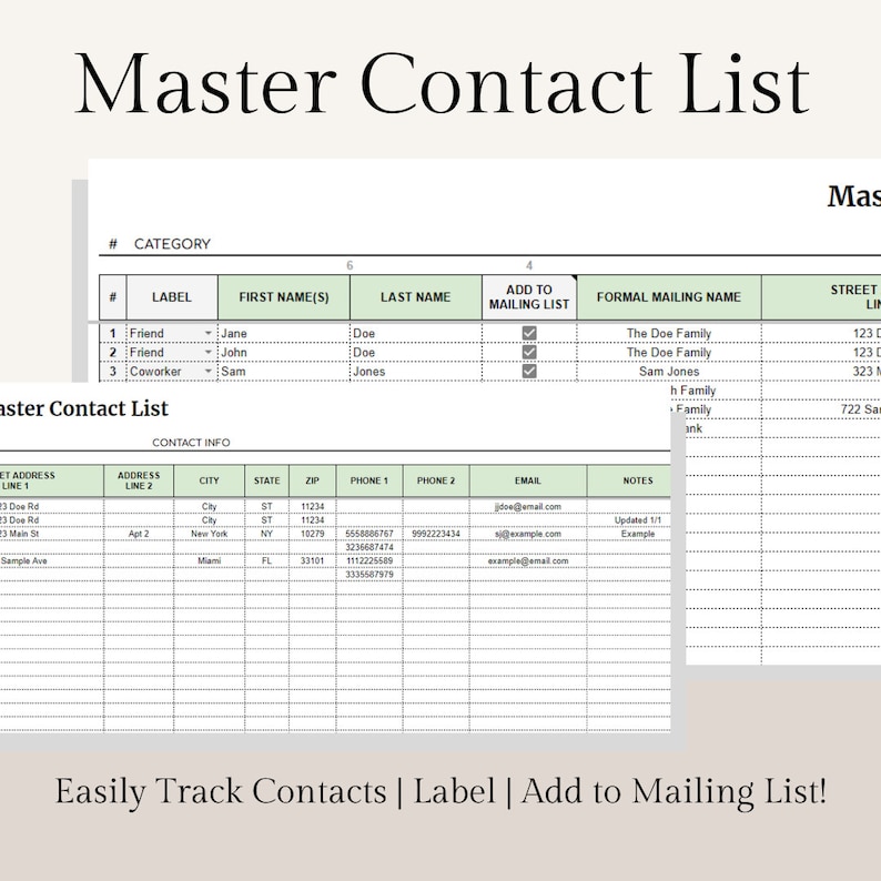 The Ultimate Address Book | Contact List | Label Printer | Google ...