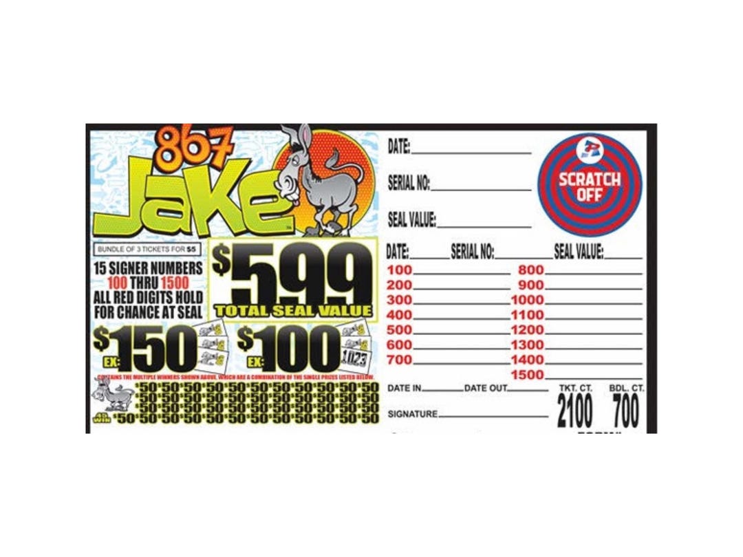 Big Jake tip Jar 5 Point Jar Ticket Game - Etsy