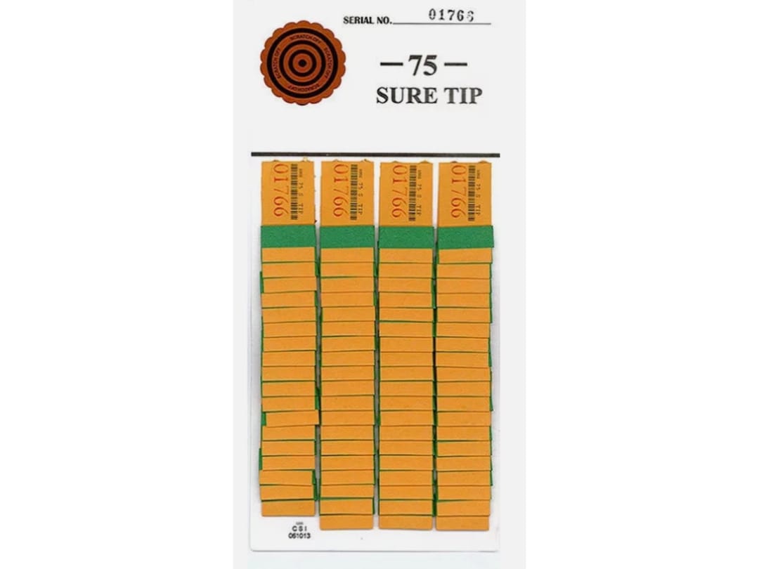 Bundle of 12 #75 Sure Tip Boards Bingo Raffle - Etsy