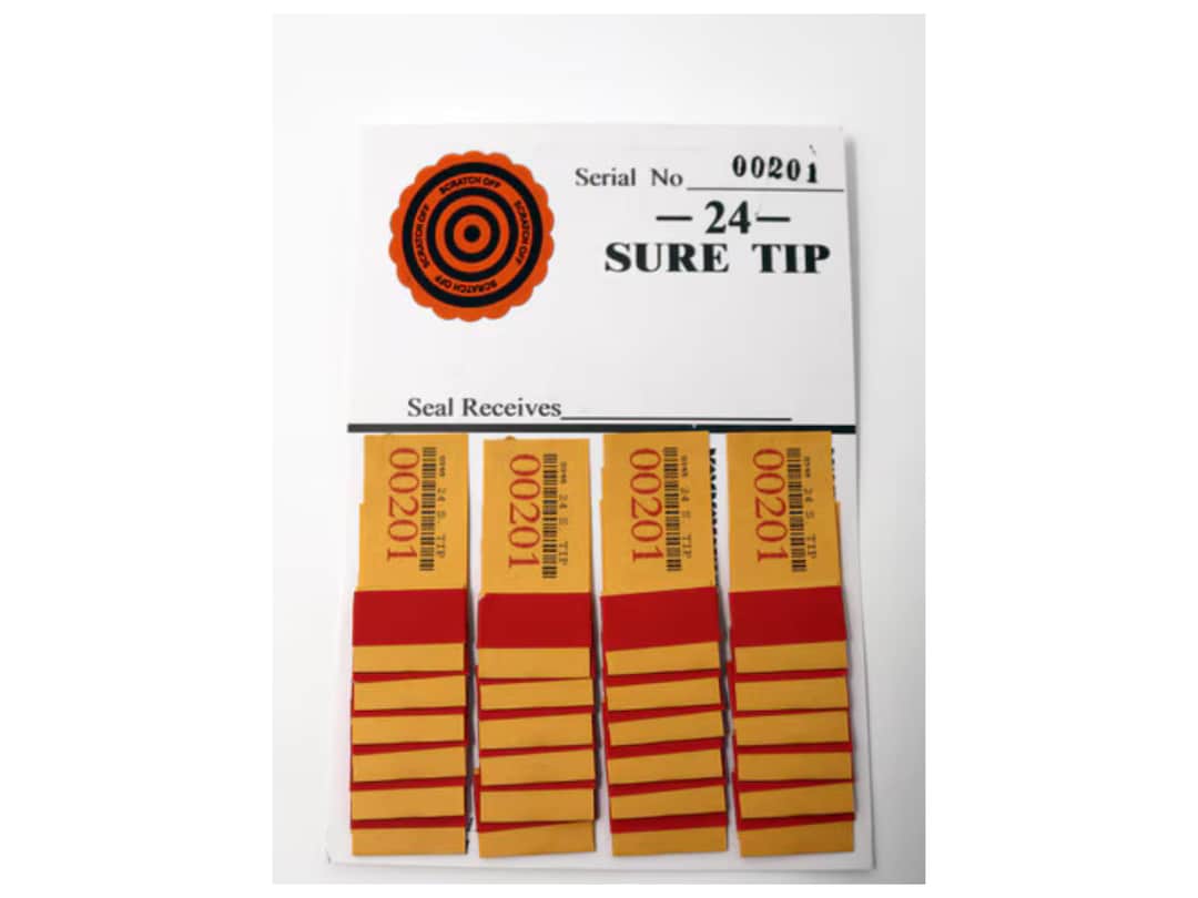 Bundle of 12 # 24 Sure Tip Boards Bingo Raffle - Etsy