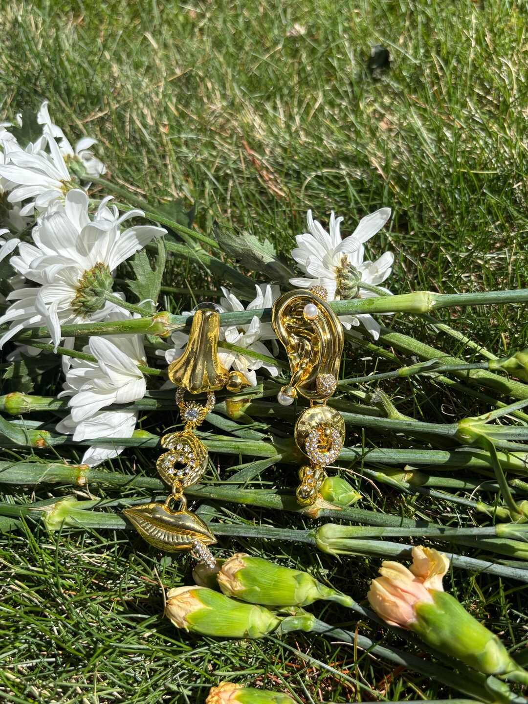 New Evil Eye Drop Earrings Nose, Ear, Mouth Design - Etsy