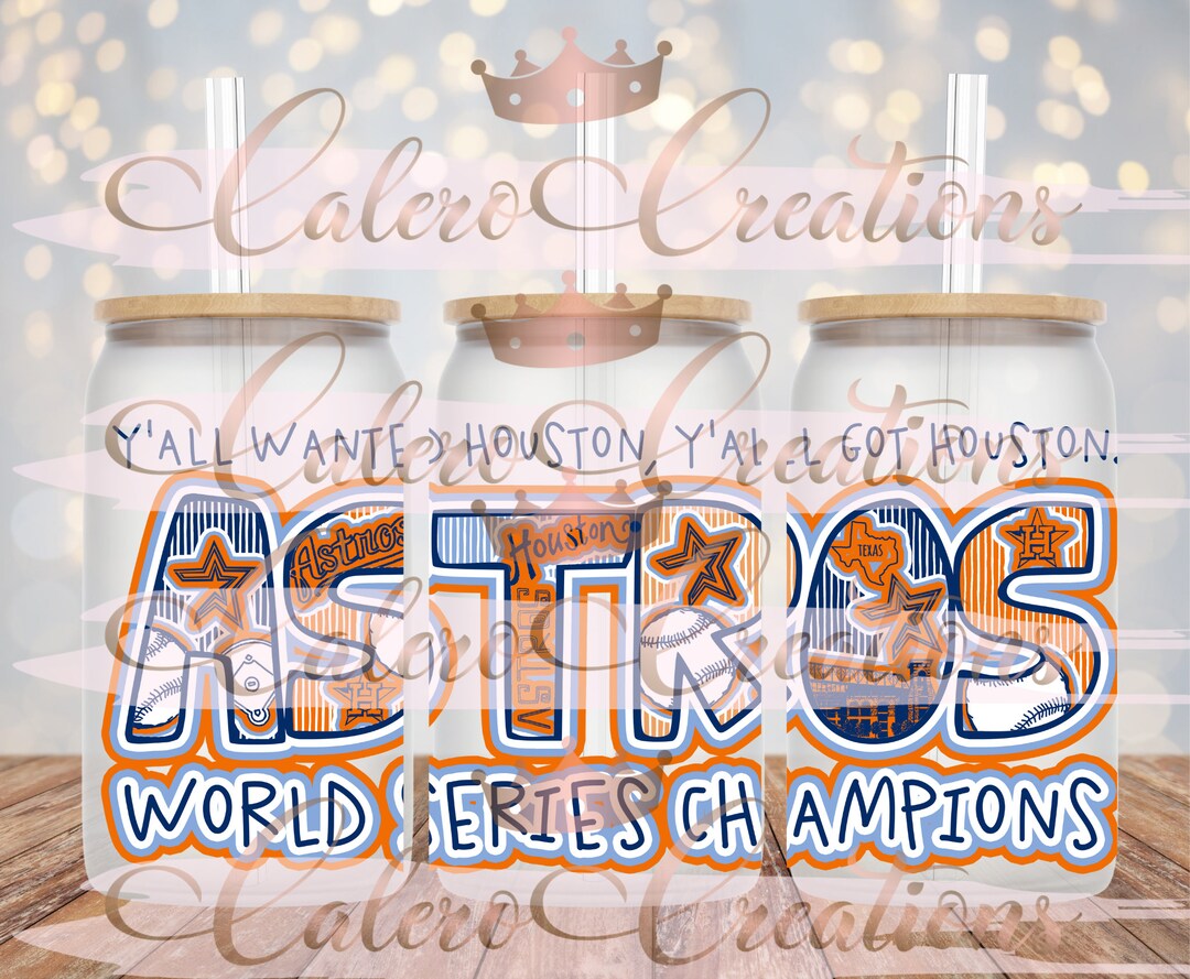 18 Oz Houston Astros World Series Glass Cup - Etsy