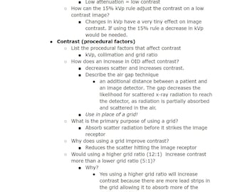 Radiology Technology Review Notes Over 100 Pages ARRT PDF Typed Sheets ...