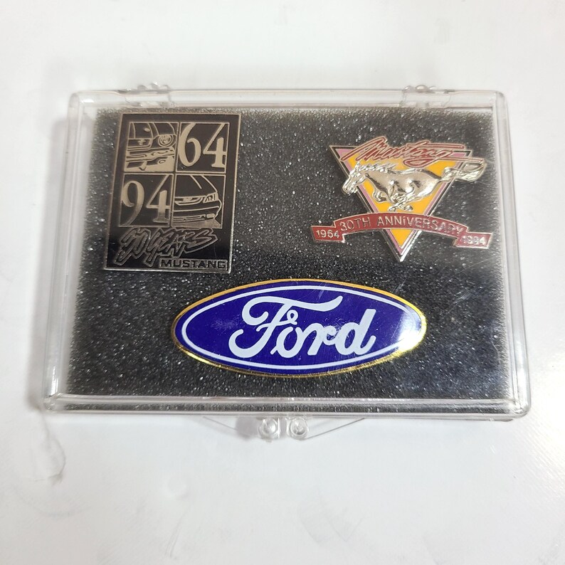 Vintage Ford Mustang Lapel Pin Set, 1964-1994 - Etsy