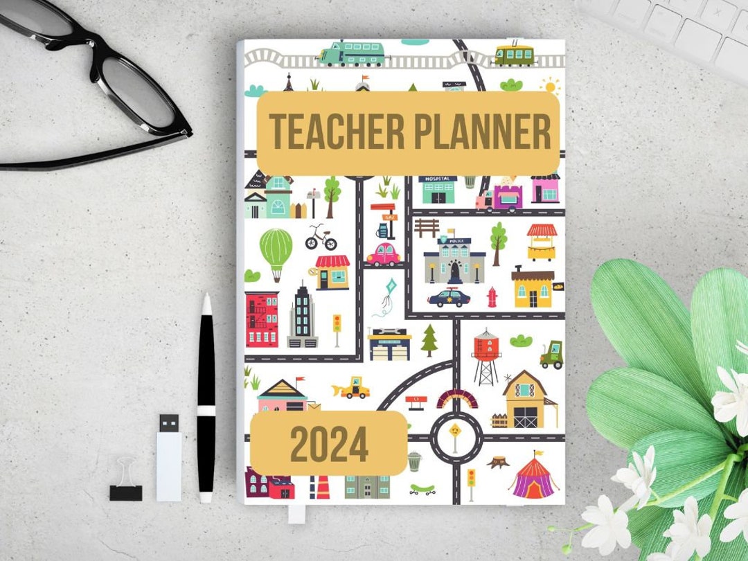 Teacher Planner 2024 Printable Digital Academic Planner Kit - Etsy