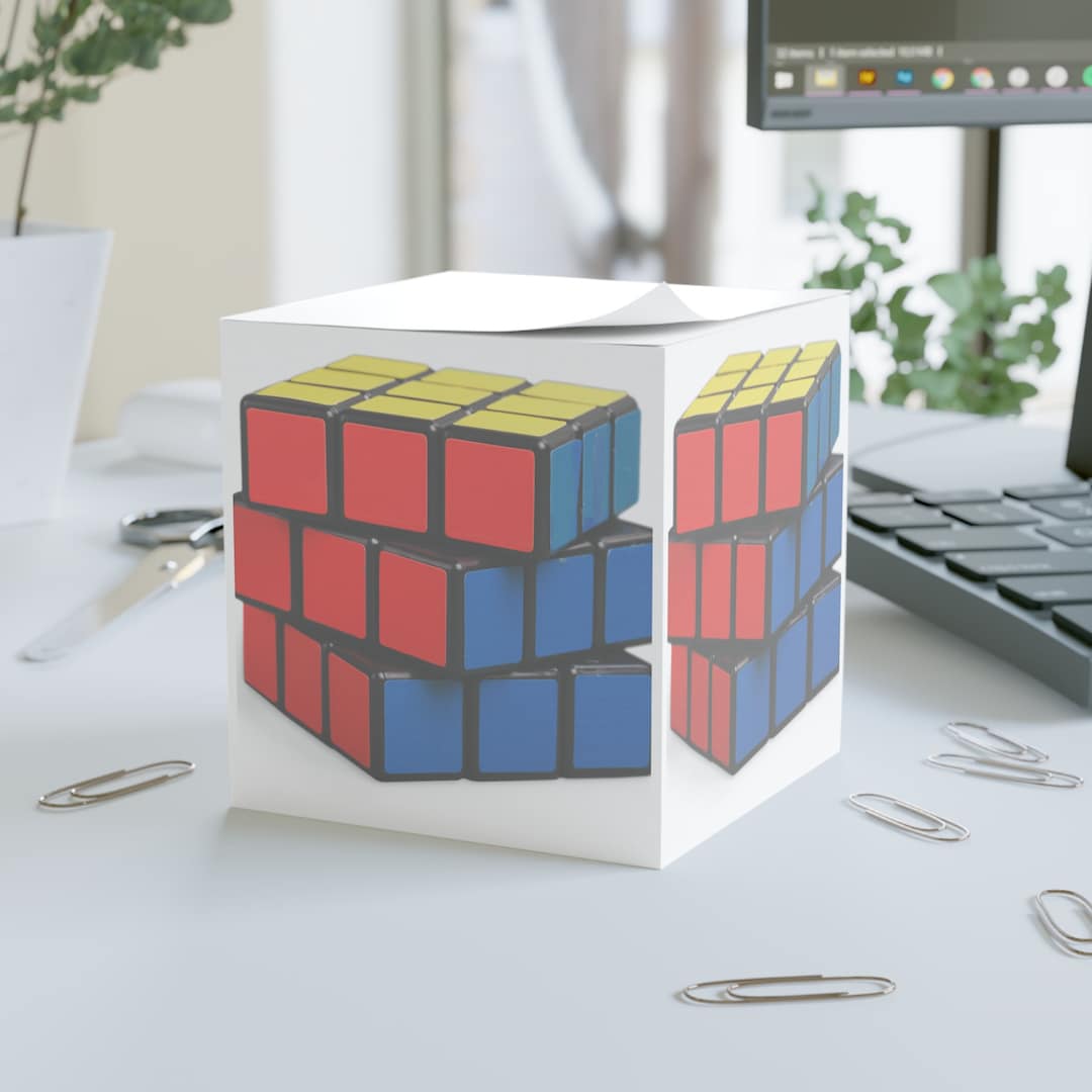 Rubik's Cube Sticky Note Pad Student Square Paper - Etsy