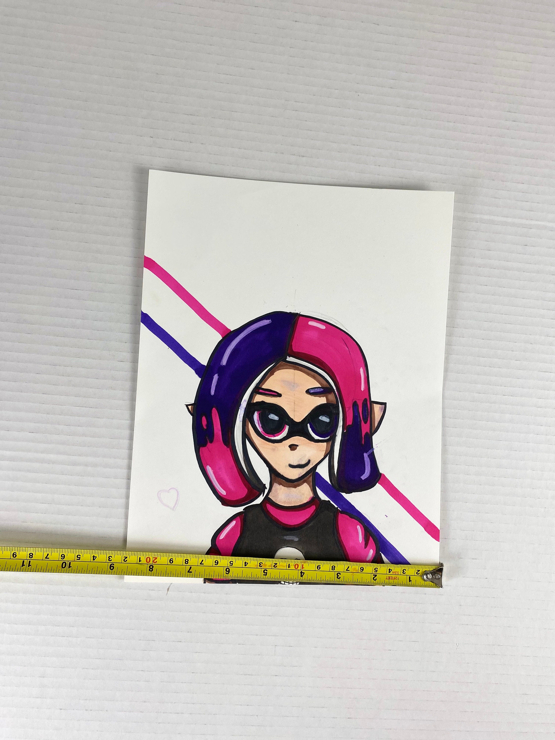 Splatoon Inkling Portrait Fanart - Etsy