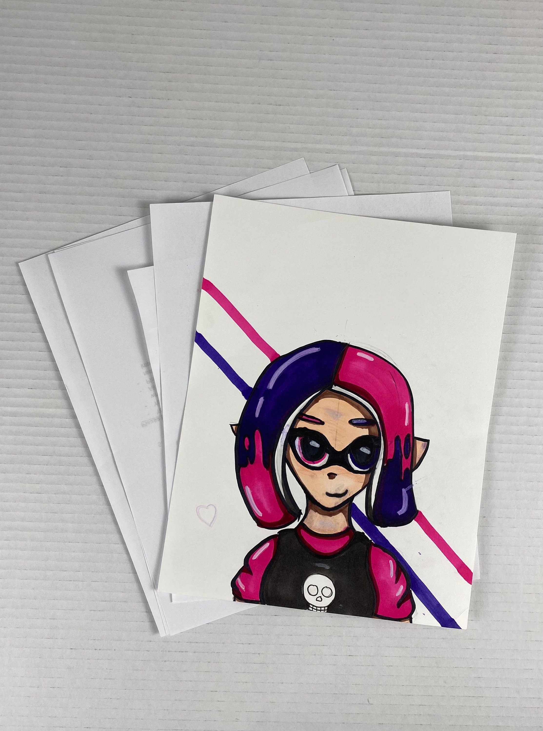 Splatoon Inkling Portrait Fanart - Etsy