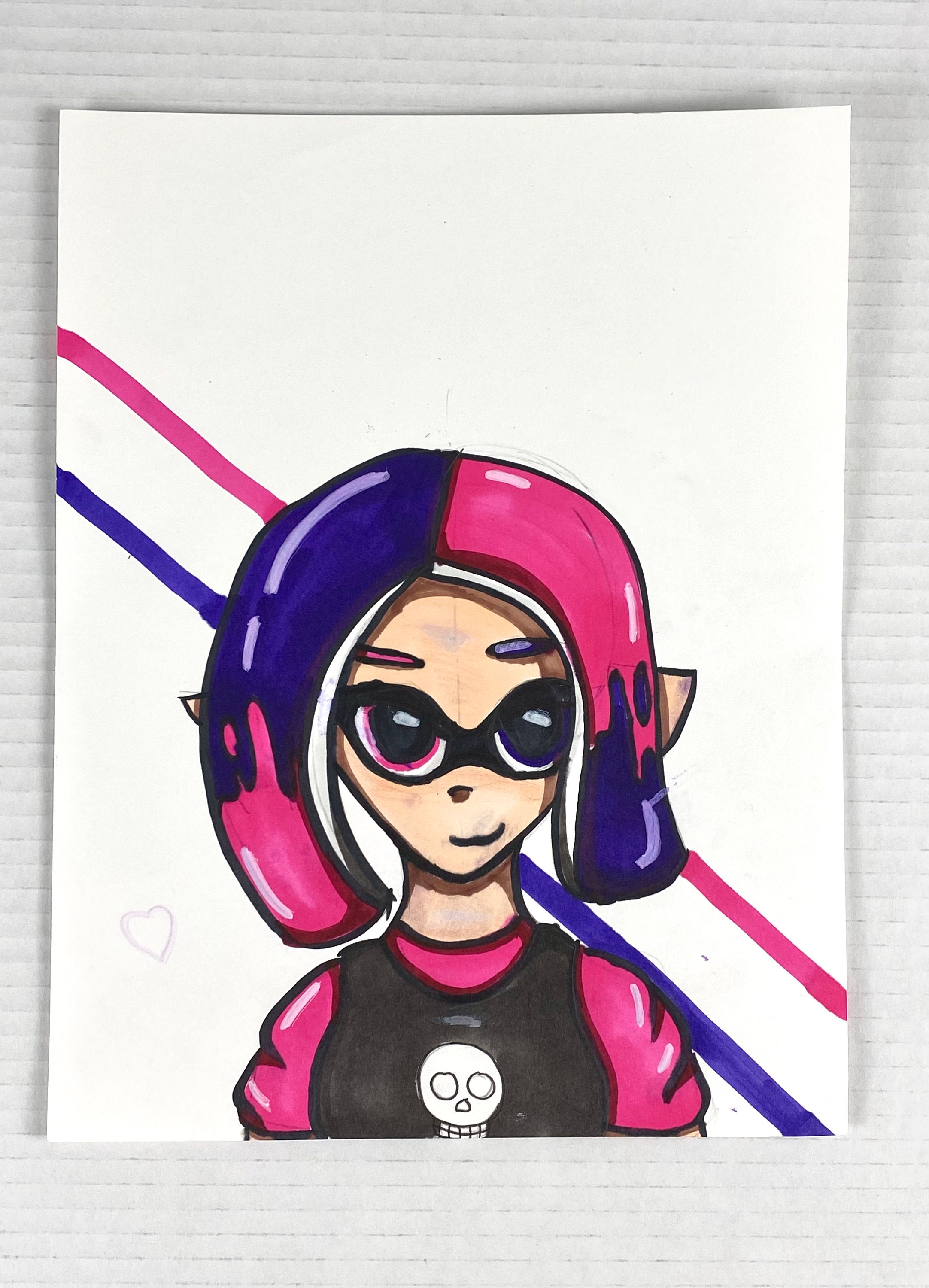 Splatoon Inkling Portrait Fanart - Etsy