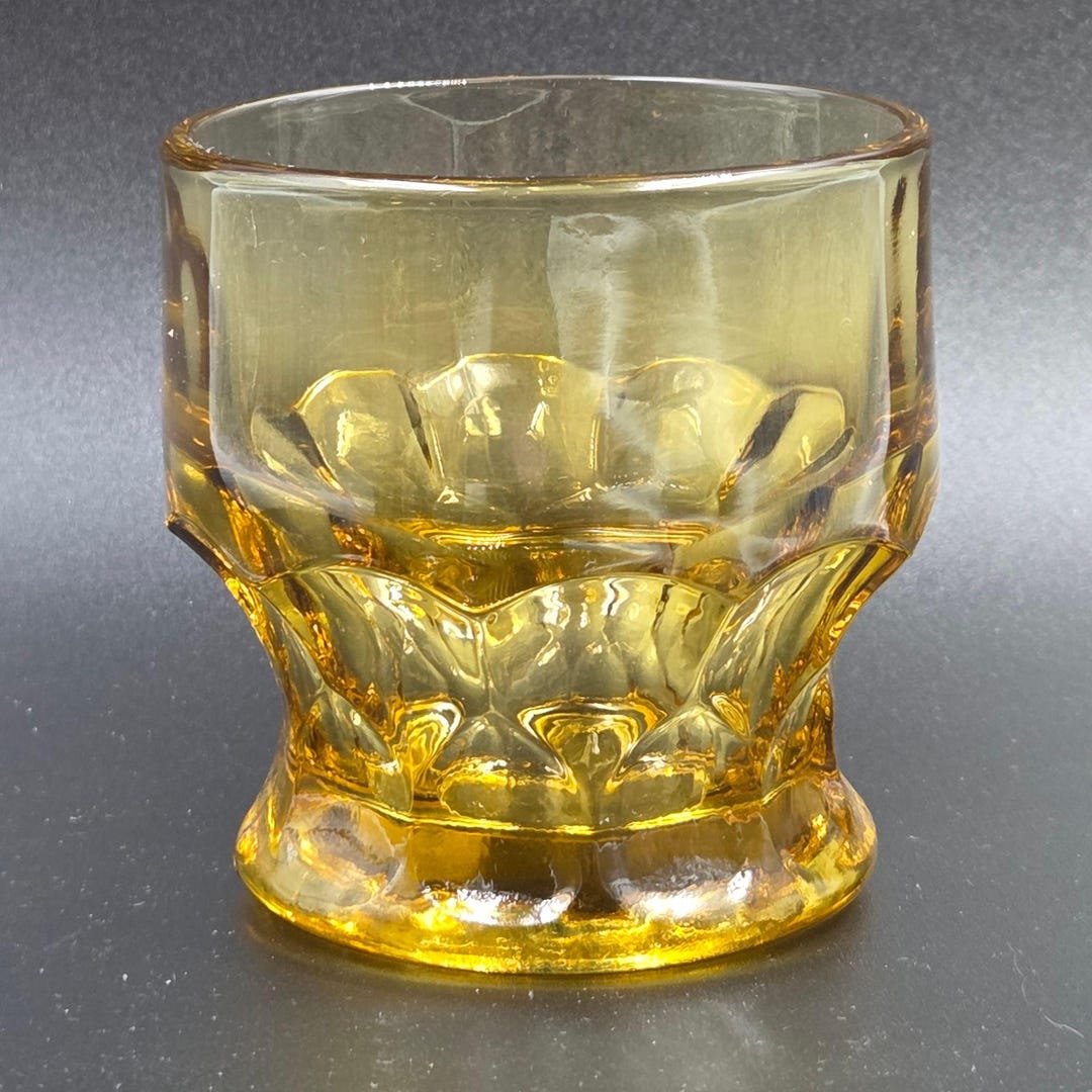 Anchor Hocking Georgian Amber Topaz Set of 4 Flat Tumbler - Etsy