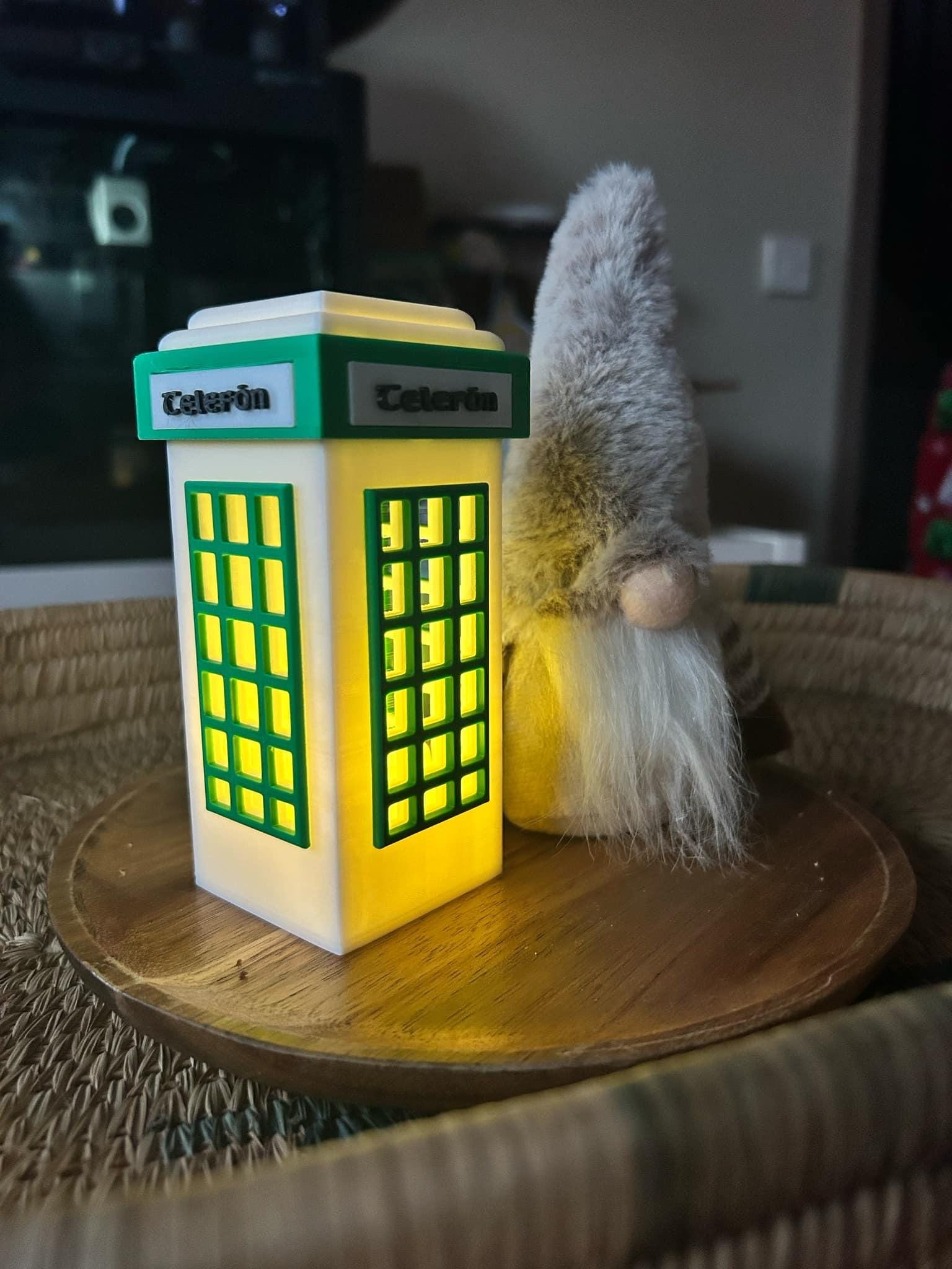 Old Irish Phone Box Replica - 3D Printed Electronic Tea Light Holder - Etsy