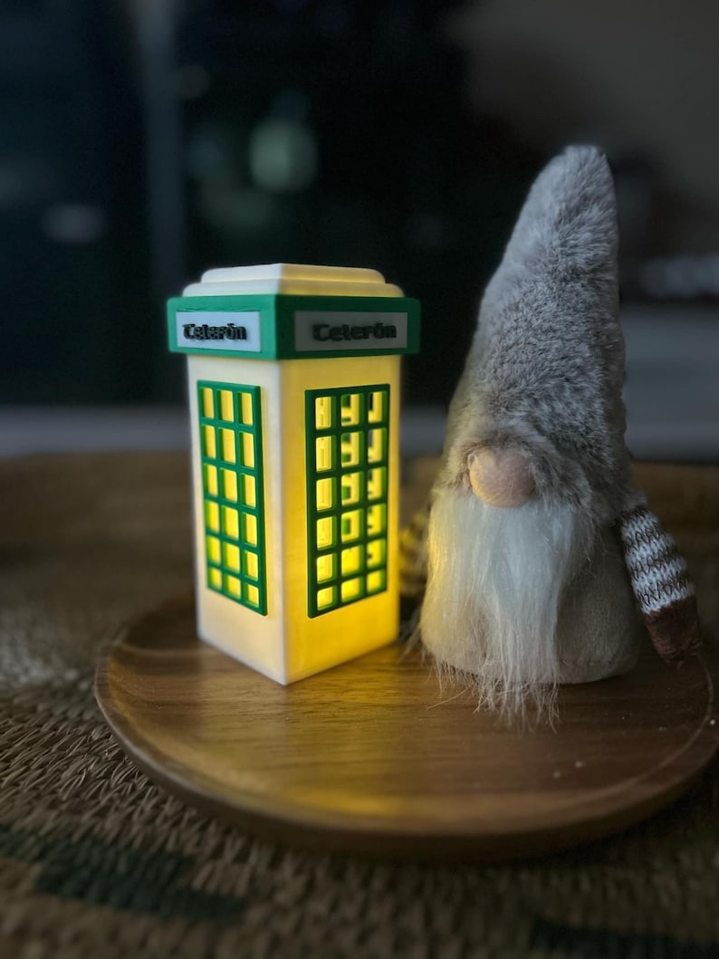 Old Irish Phone Box Replica - 3D Printed Electronic Tea Light Holder - Etsy