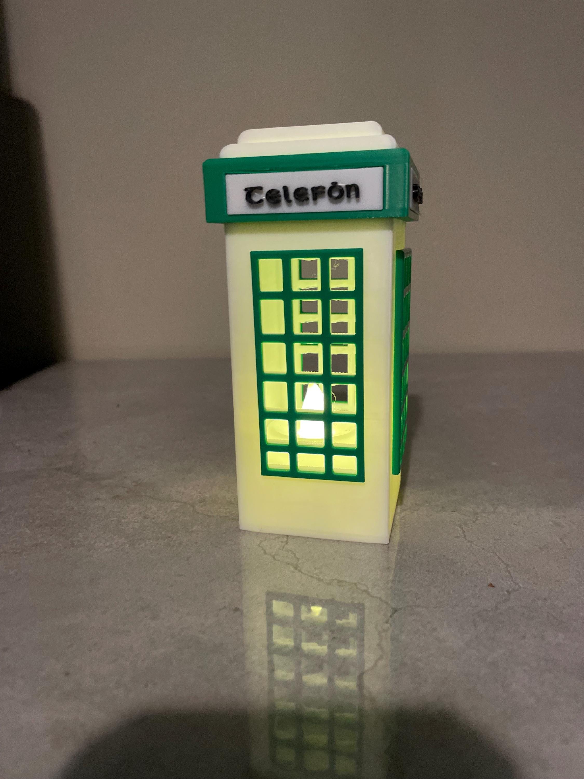 Old Irish Phone Box Replica - 3D Printed Electronic Tea Light Holder - Etsy