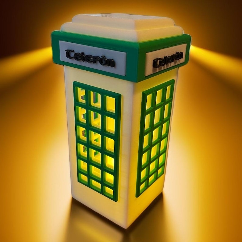Old Irish Phone Box Replica - 3D Printed Electronic Tea Light Holder - Etsy