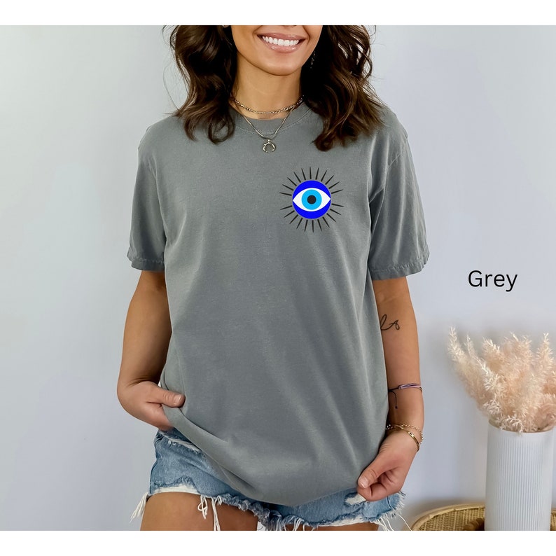 Evil Eye Shirt, Front and Back Shirt, Good Energy Shirt, No Bad Vibes T ...