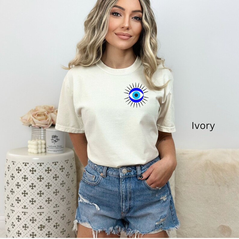 Evil Eye Shirt, Front and Back Shirt, Good Energy Shirt, No Bad Vibes T ...