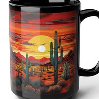 Southwestern Coffee Cup Desert Oasis Coffee Cup Arizona Inspired Coffee ...