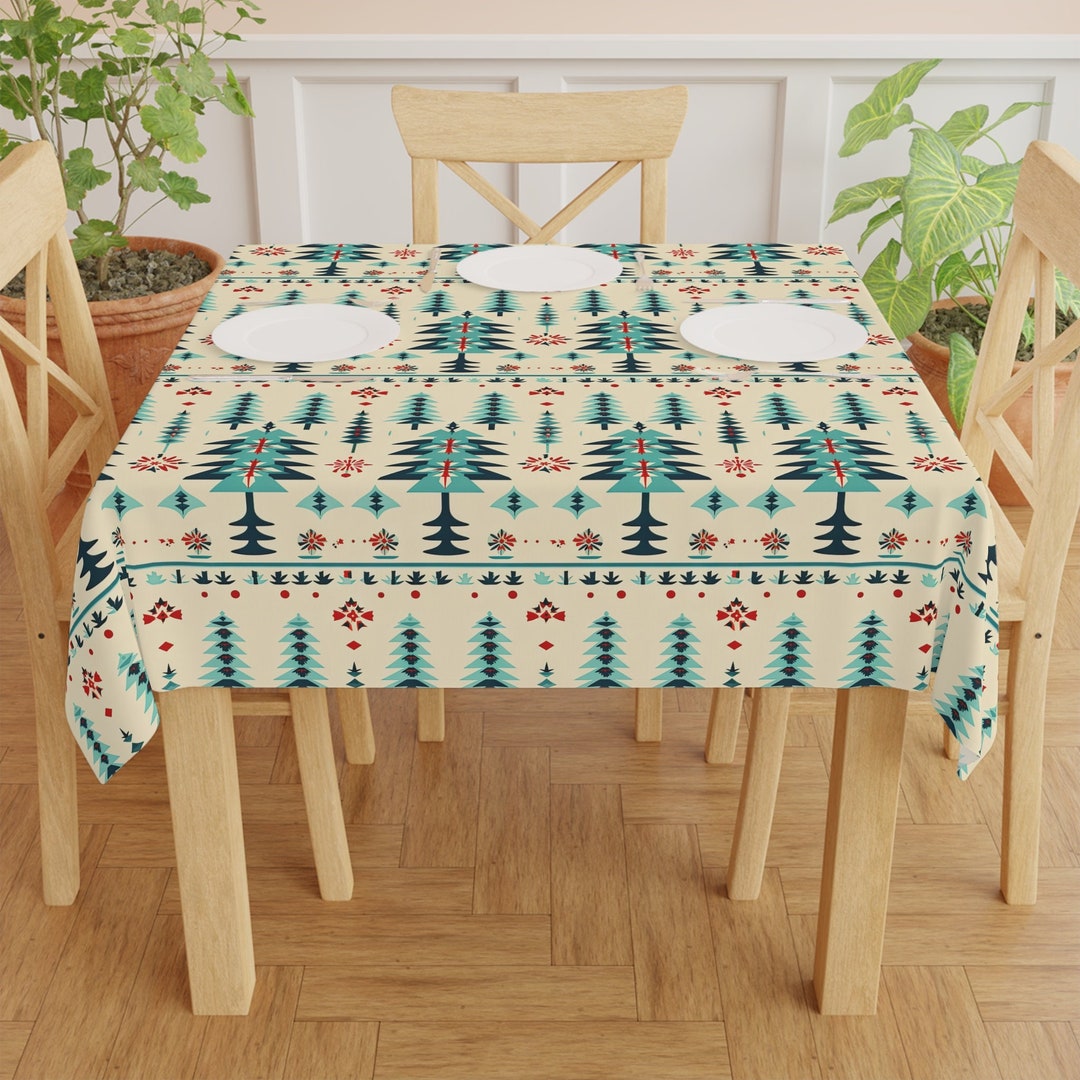 Southwestern Christmas Tablecloth, Southwestern Decor, Western Style ...