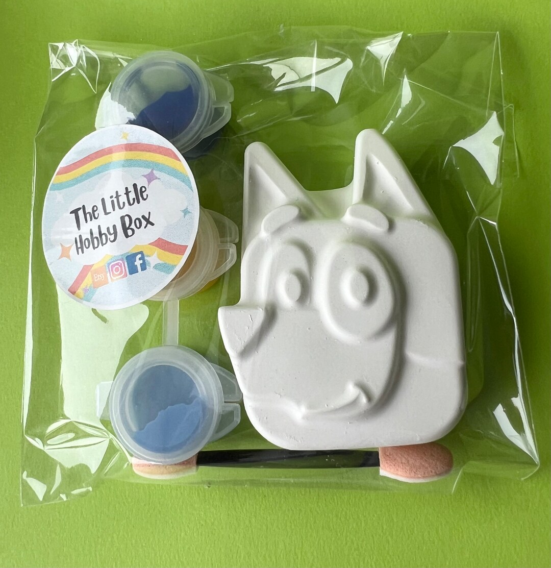 Party Favour Blue Dog Paint Your Own Bingo Birthday - Etsy UK