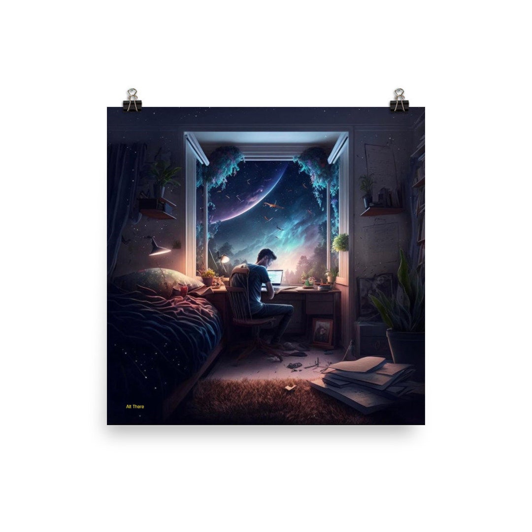 Window Into Space Poster - Etsy