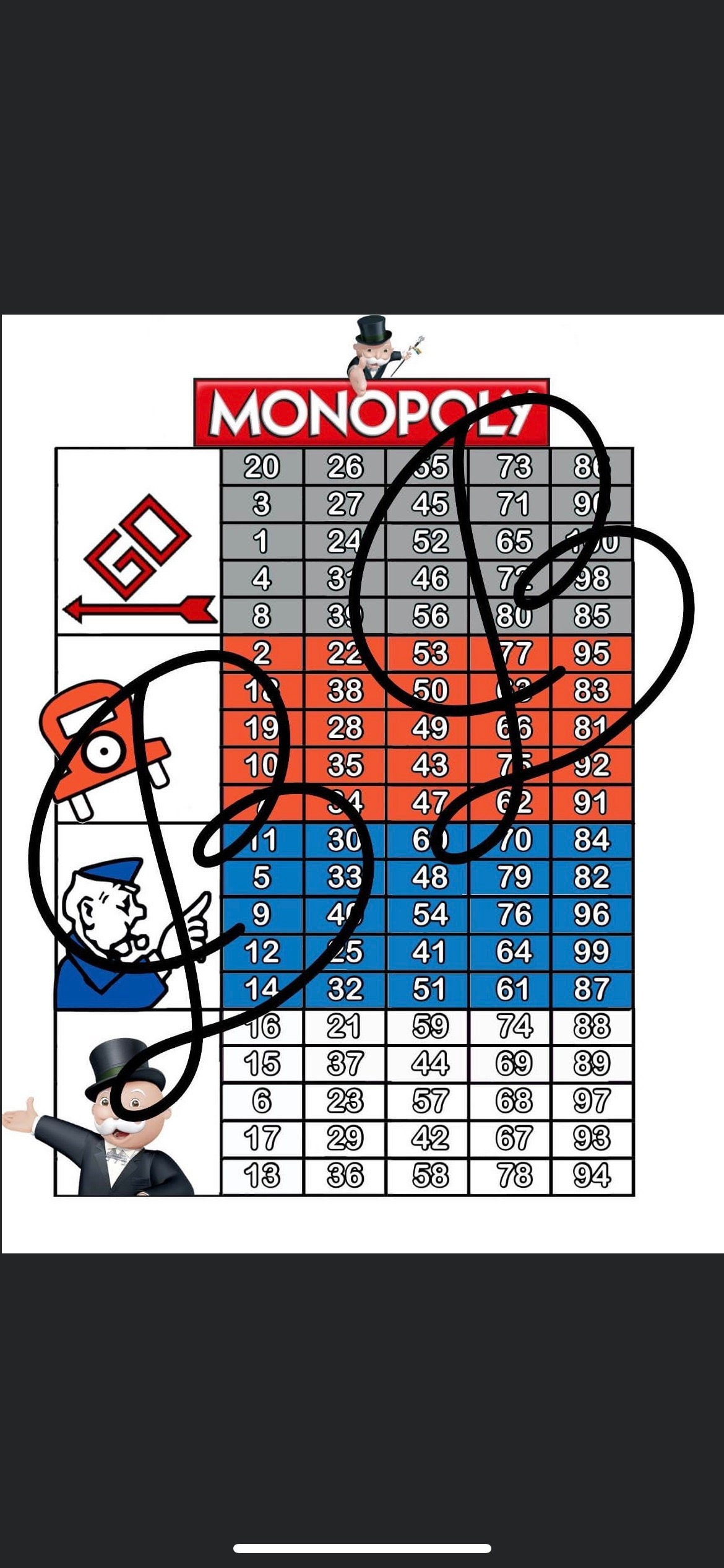 Monoply Bingo Boards - Etsy