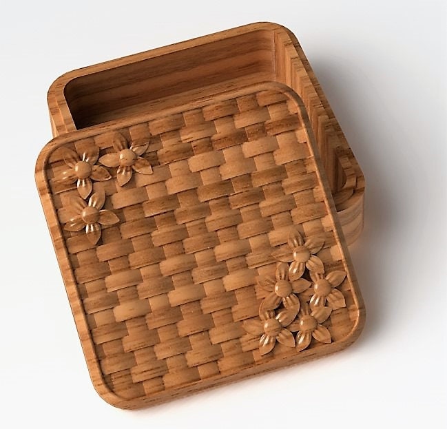 Square Jewelry Case STL Files for CNC And/or 3D Printer - Etsy
