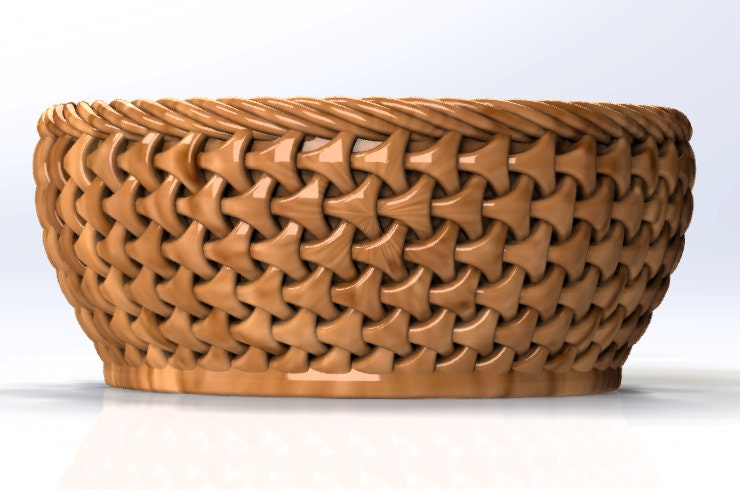 Intricate Bowl Design STL/STP Files for CNC or 3D Printer - Etsy