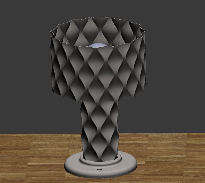 Lamp Shade for Night Stand. Digital File for 3d Printing. 3D Lamp, 3D ...