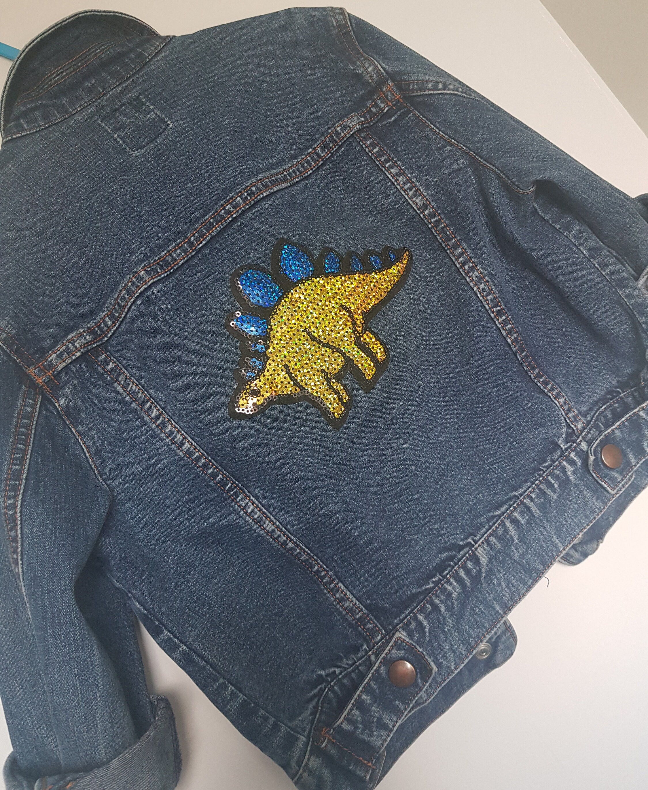 Dino Diva Denim Jacket 4 Years - Etsy