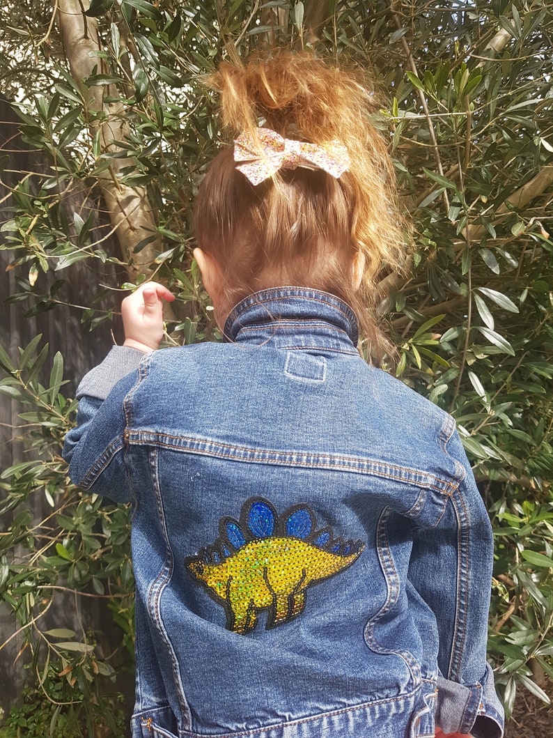 Dino Diva Denim Jacket 4 Years - Etsy