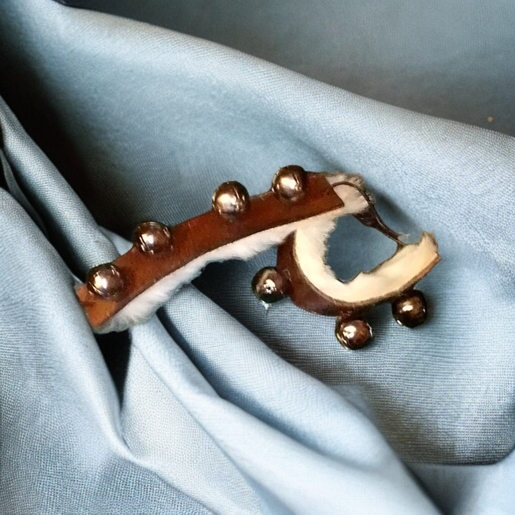 Native American Regalia Ankle Dance Bells Lined With White Rabbit Fur ...